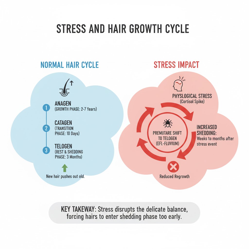 How Stress Causes Hair Loss and How to Break It - Prothots